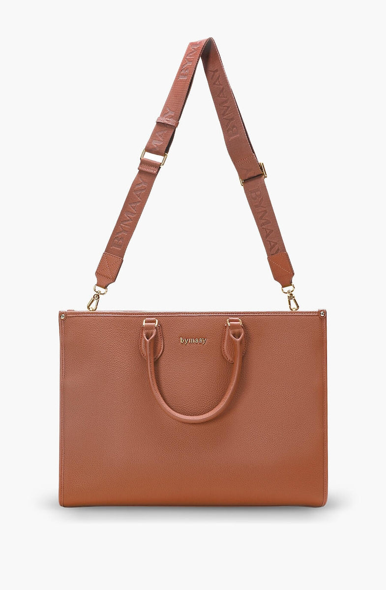 Ambitious Tote Deep Tan (Gold) – bymaay