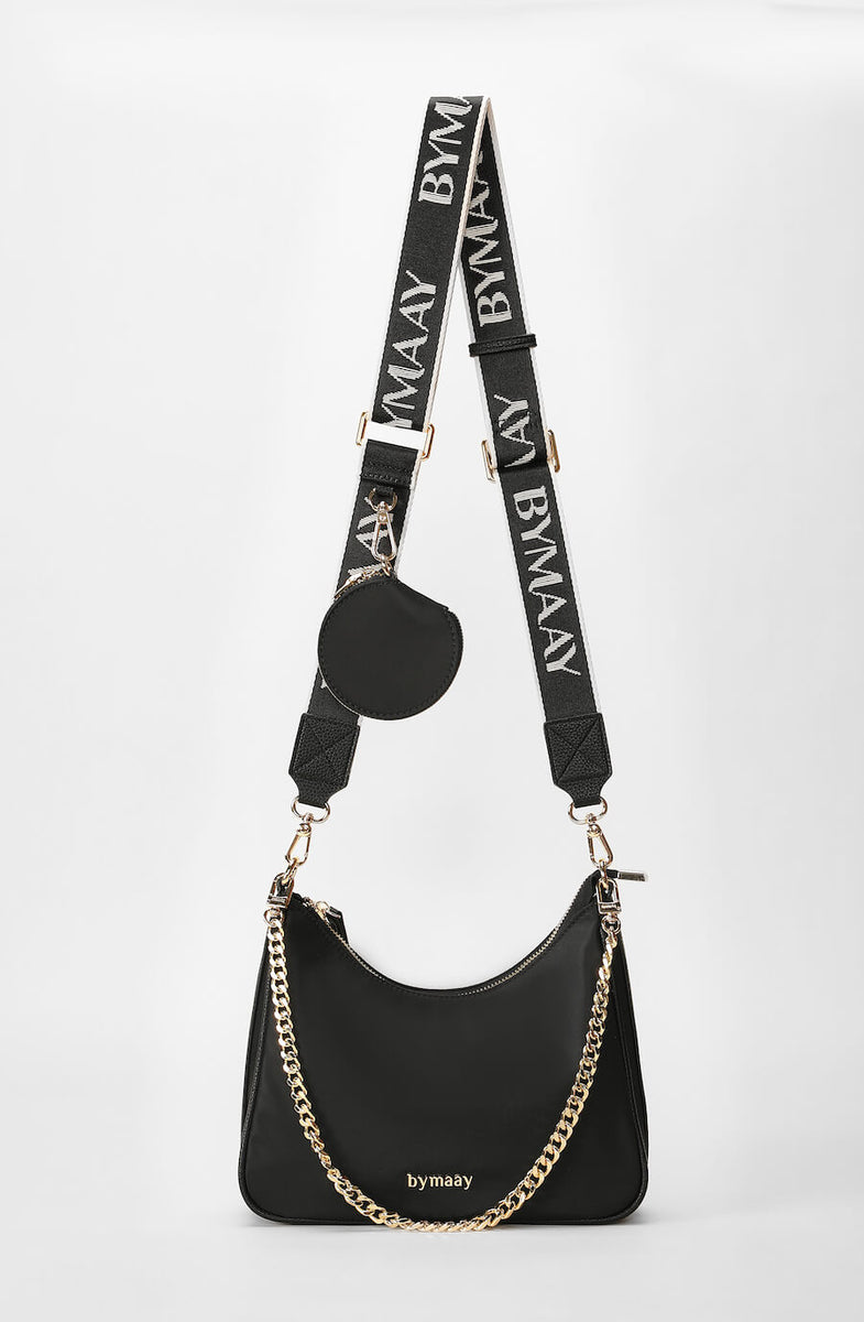 Versatile Luxury with Signature Strap | Luna Crossbody Bag | Bymaay ...